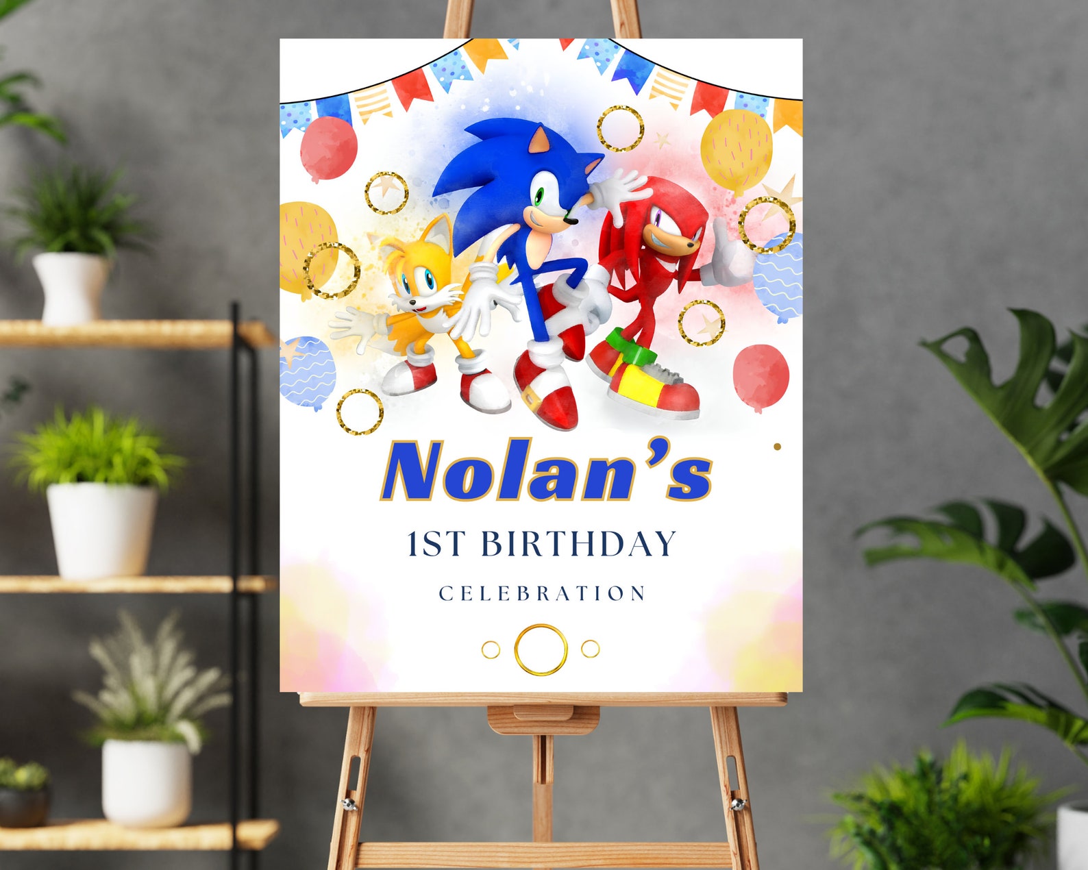 Sonic Welcome Sign Sonic Entrance Banner Sonic the Hedgehog Welcome ...