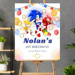 Sonic Welcome Birthday Card Instant Download Sonic the Hedgehog Welcome ...
