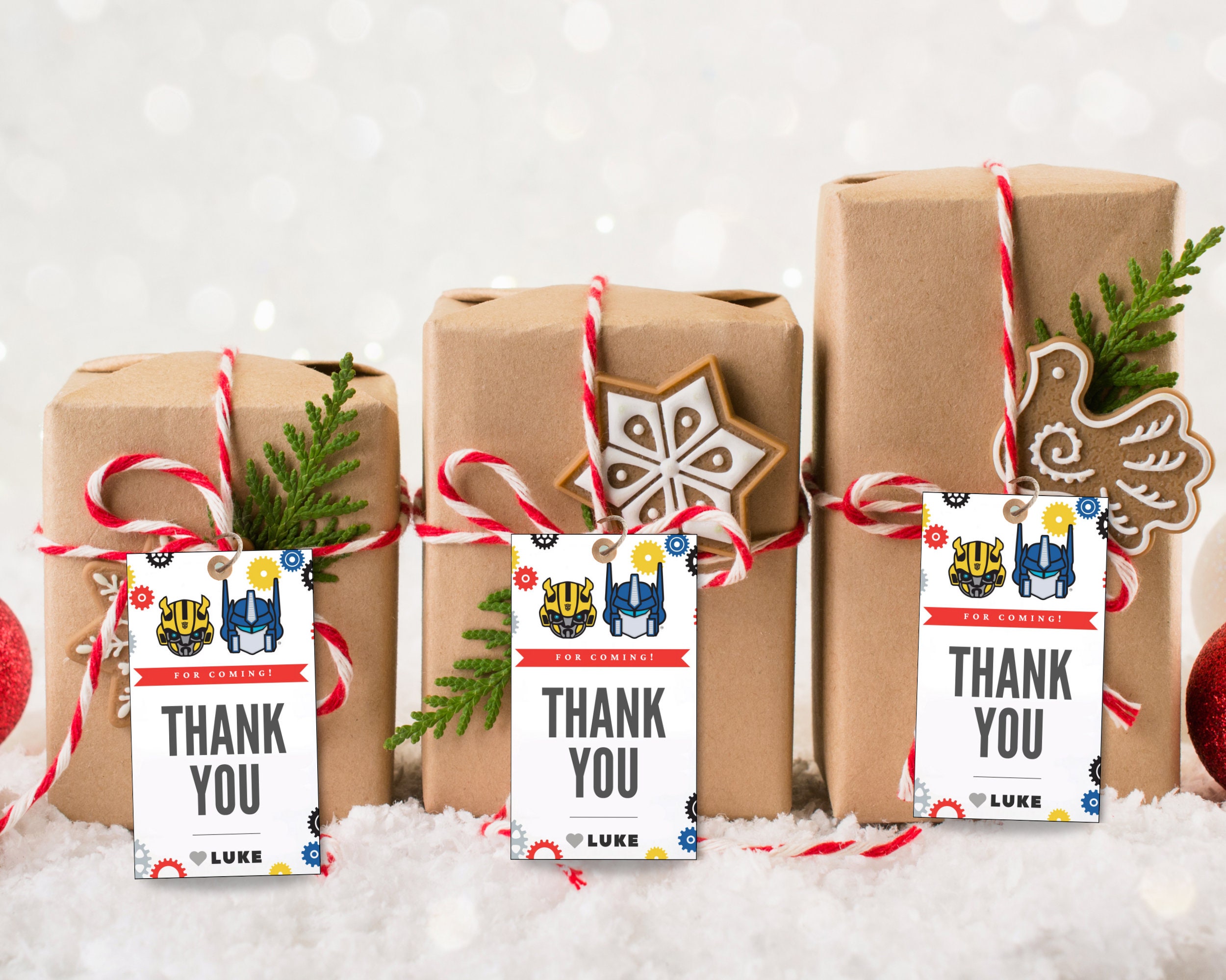 Transformers Inspired Gift Tags Autobot Decepticon Labels Transformers ...