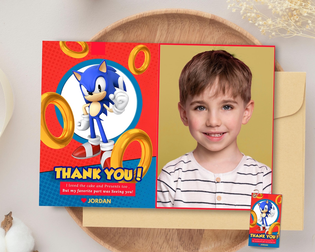Sonic the Hedgehog Thank You Photo Sonic Thank You Image Sonic Inspired ...