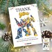 Transformers Birthday Tag Printable Transformers Thank You Template ...