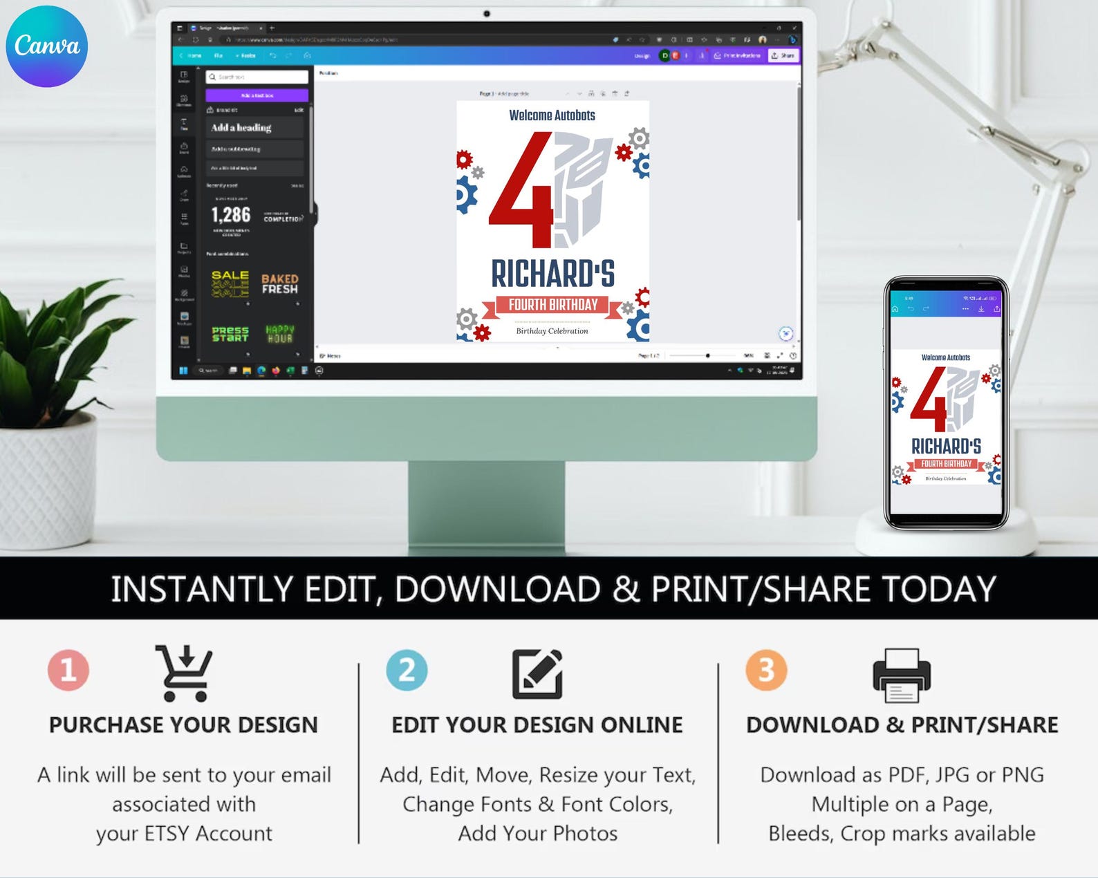 Optimus Prime Transformers Welcome Sign for Birthday Party Transformers ...