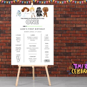 Star Wars Inspired Birthday Milestone Star Wars Party Invitation the ...