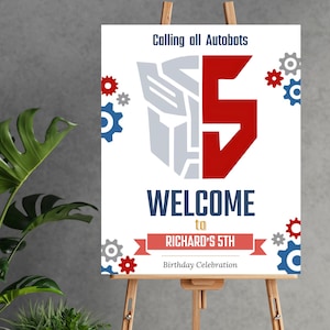 Transformers Welcome Sign Transformers Inspired Welcome Plaque Robot ...