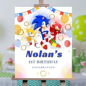 Sonic Welcome Sign Sonic Entrance Banner Sonic the Hedgehog Welcome ...