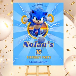 Sonic Welcome Birthday Card Instant Download Sonic the Hedgehog Welcome ...