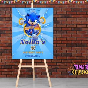 Sonic Welcome Birthday Card Instant Download Sonic the Hedgehog Welcome ...