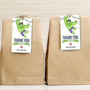 The Incredible Hulk Thank You Cards Superhero Gratitude Notes for Kids ...