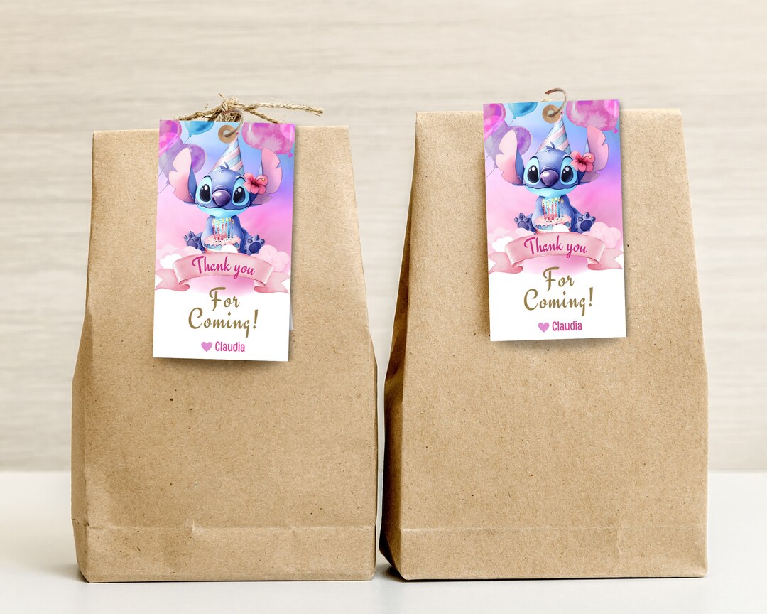 Lilo and Stitch Gift Tags Lilo & Stitch Tags for Kids Parties Stitch ...