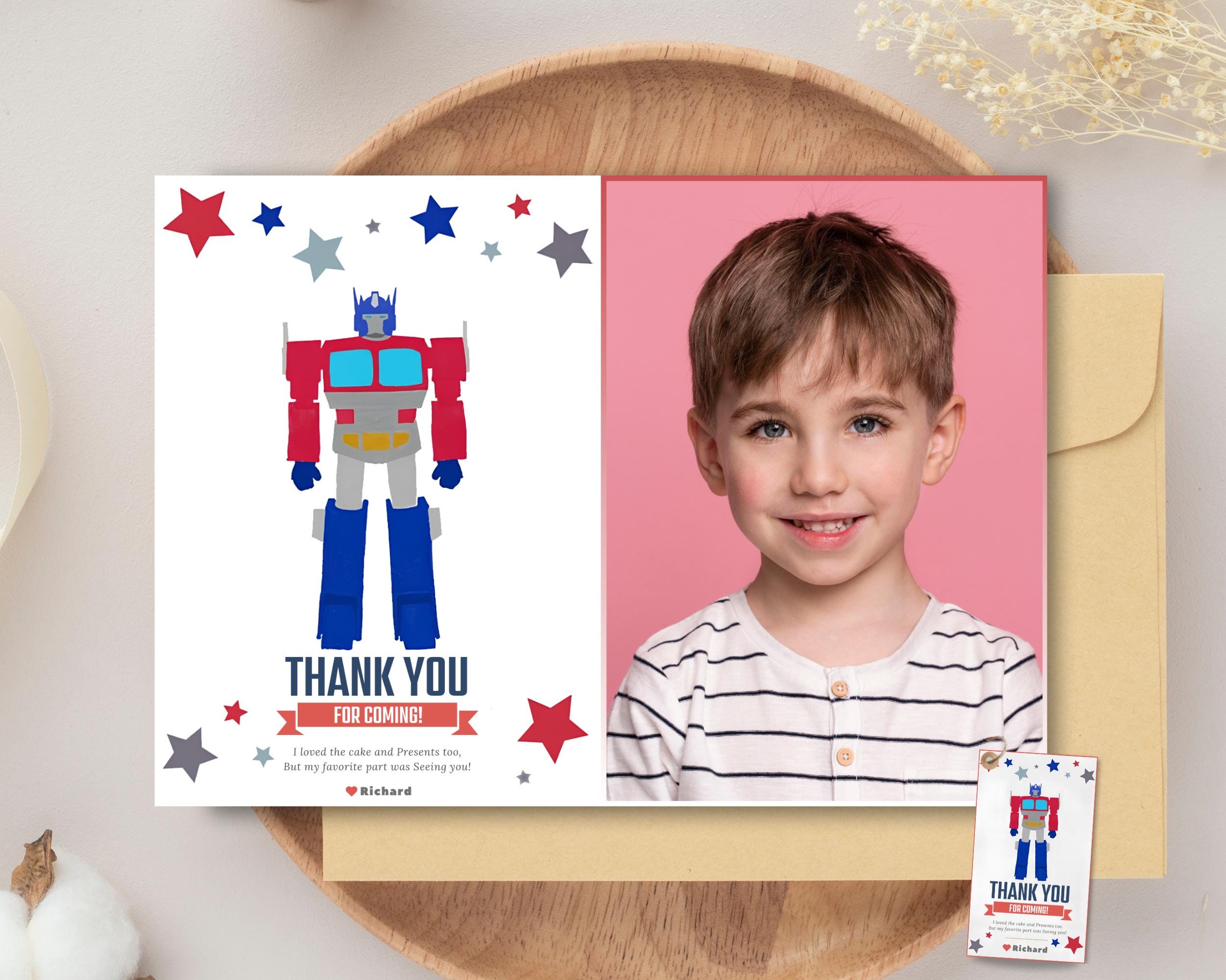 Transformers Optimus Prime Thank You Tag Transformers Gift Tags Autobot ...