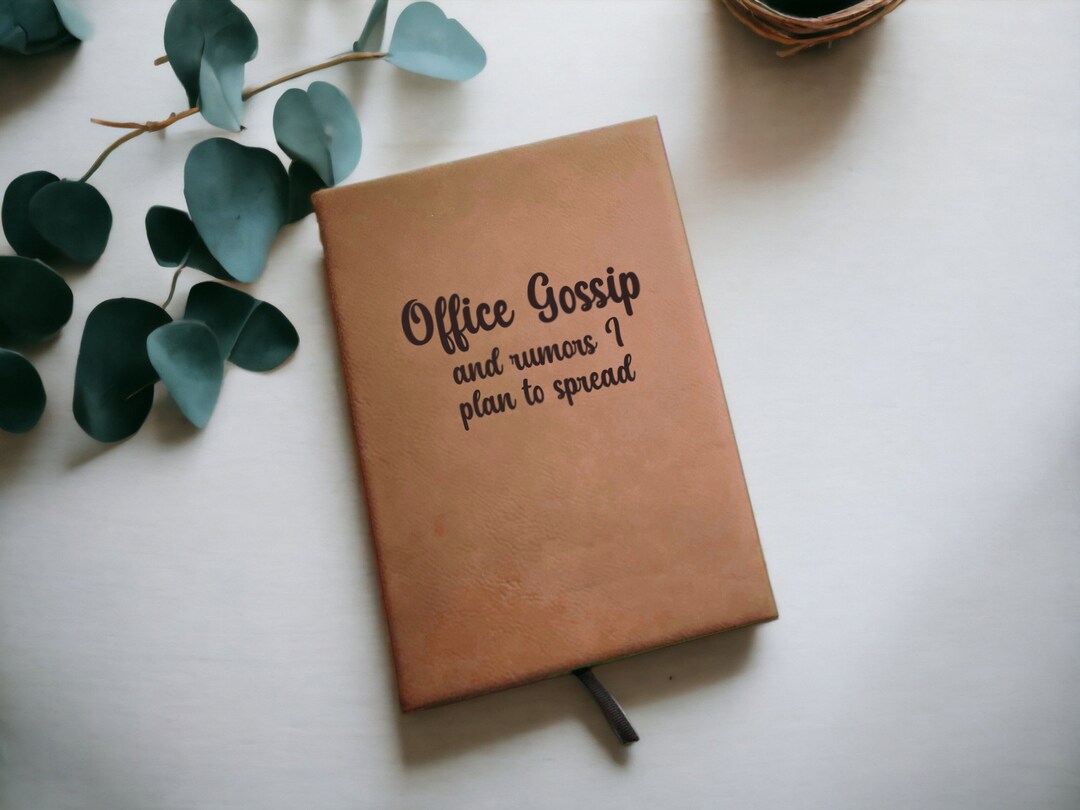 Funny Journal Office Humor Faux Leather Journal Notebook Work Humor ...