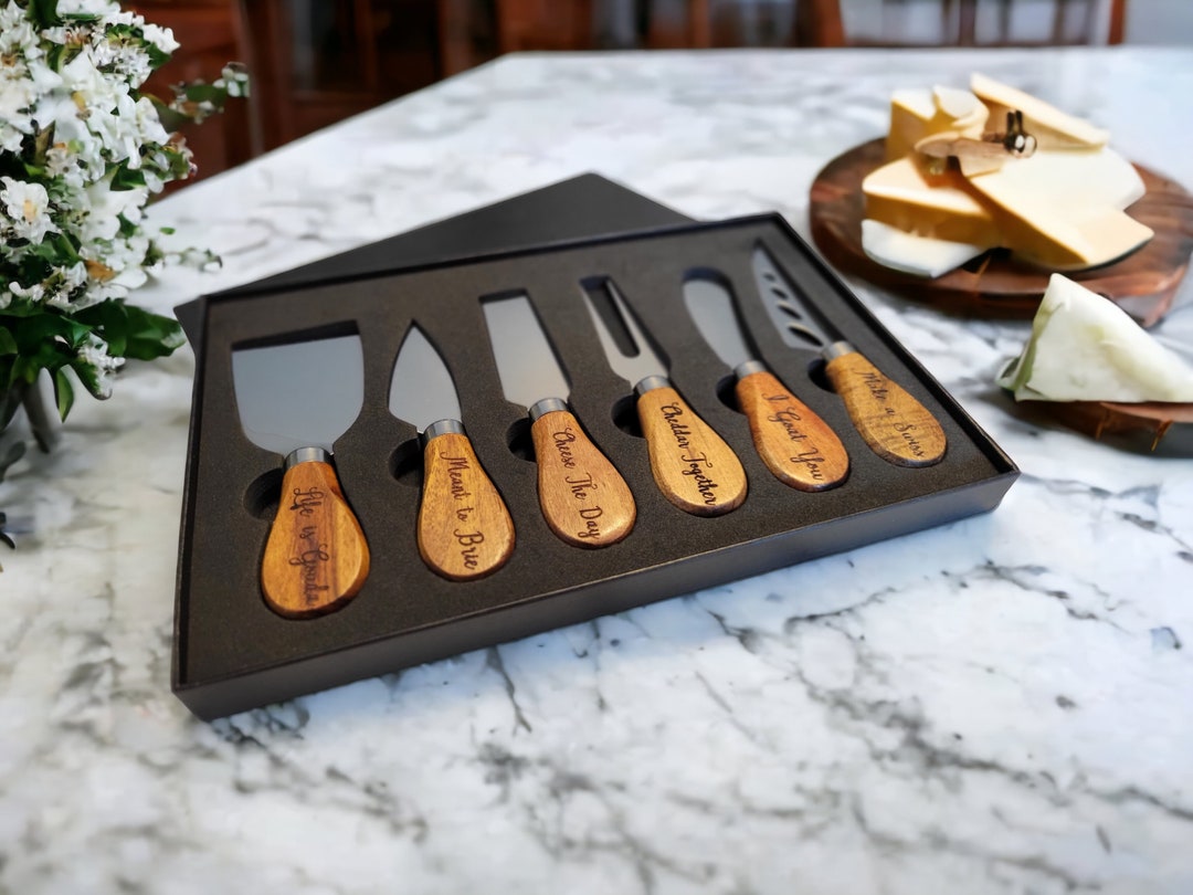 Charcuterie Cheese Knives Personalized Gift Set Wedding Gift ...