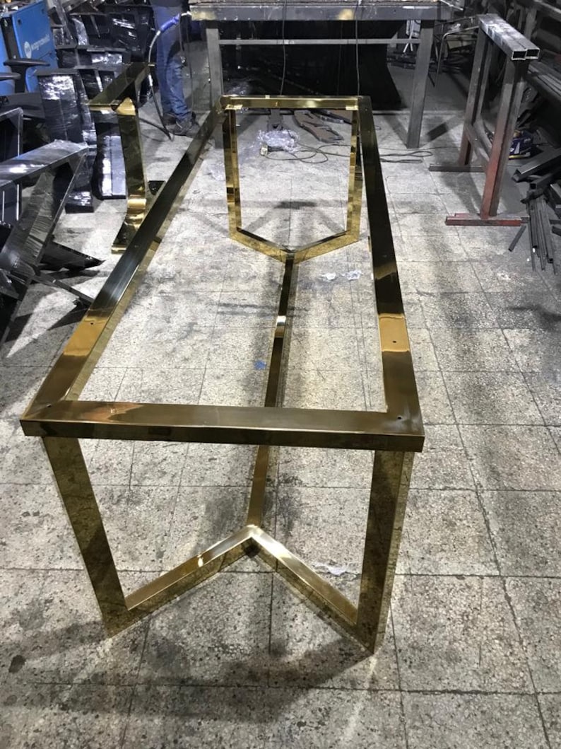 Stainless Steel Shiny Gold Table Legs, Shiny Gold Table Legs, Shiny ...