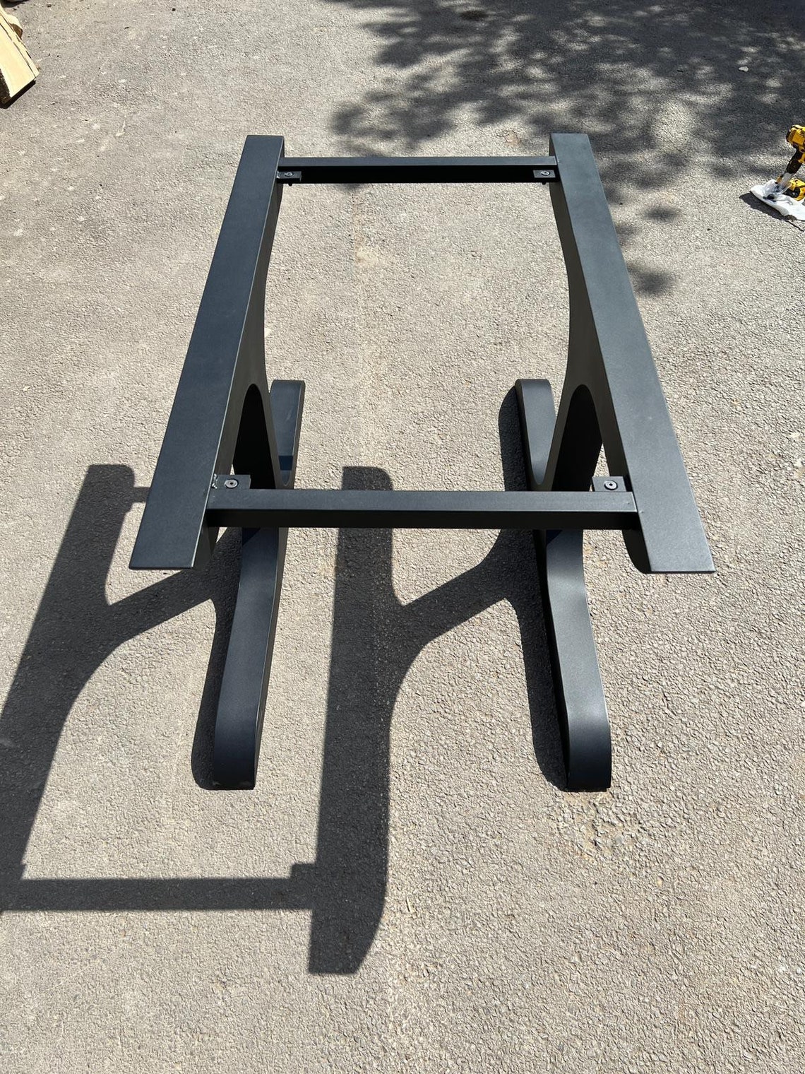 Black T Shape Steel Table Legs, Metal Table Legs, Modern Design Table ...