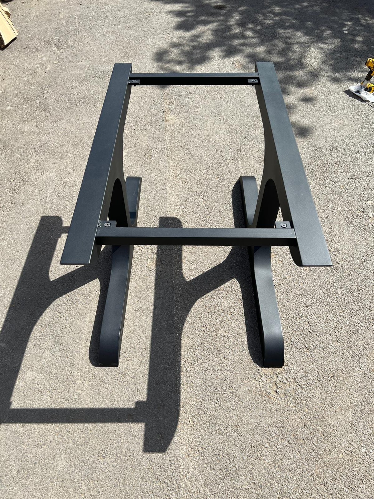 Black T Shape Steel Table Legs, Metal Table Legs, Modern Design Table ...