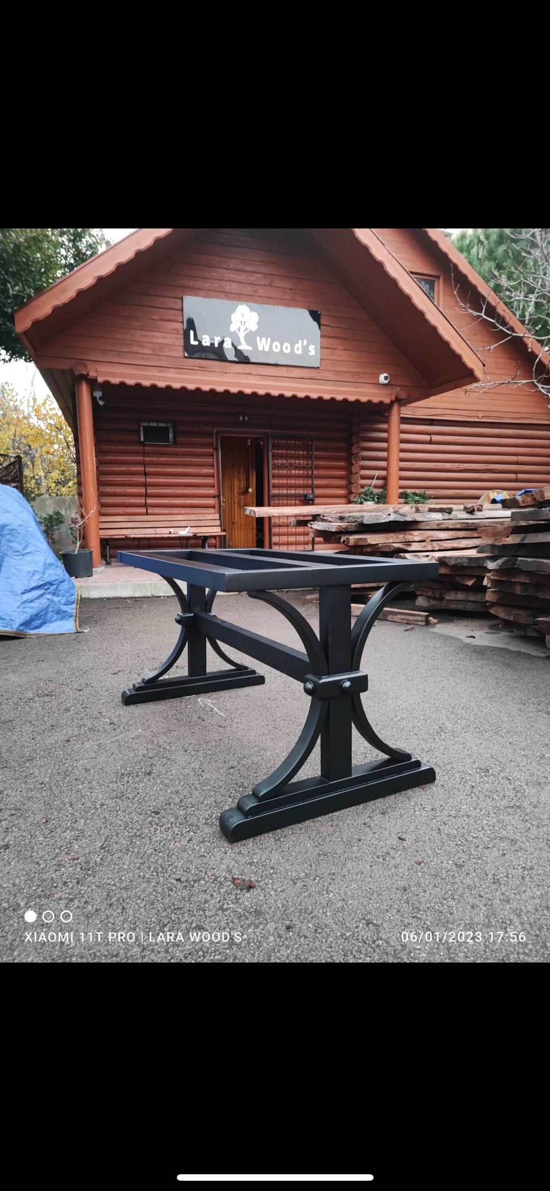 Unfinished Walnut Wood Table Legs, Raw Walnut Wood Table Legs, Modern ...