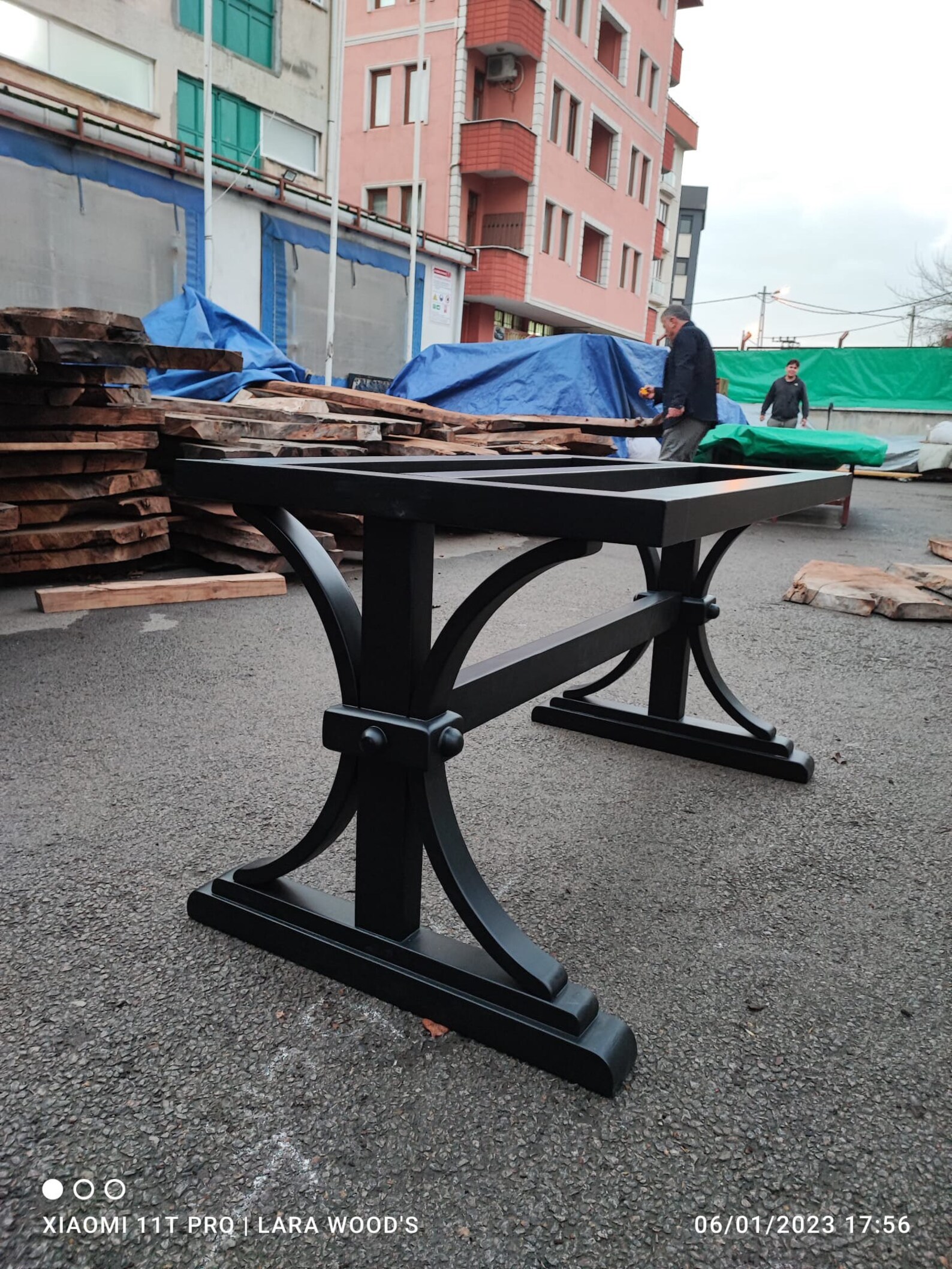 Rustic Wood Table Legs, Wooden Table Legs, Modern Table Base, Dining ...