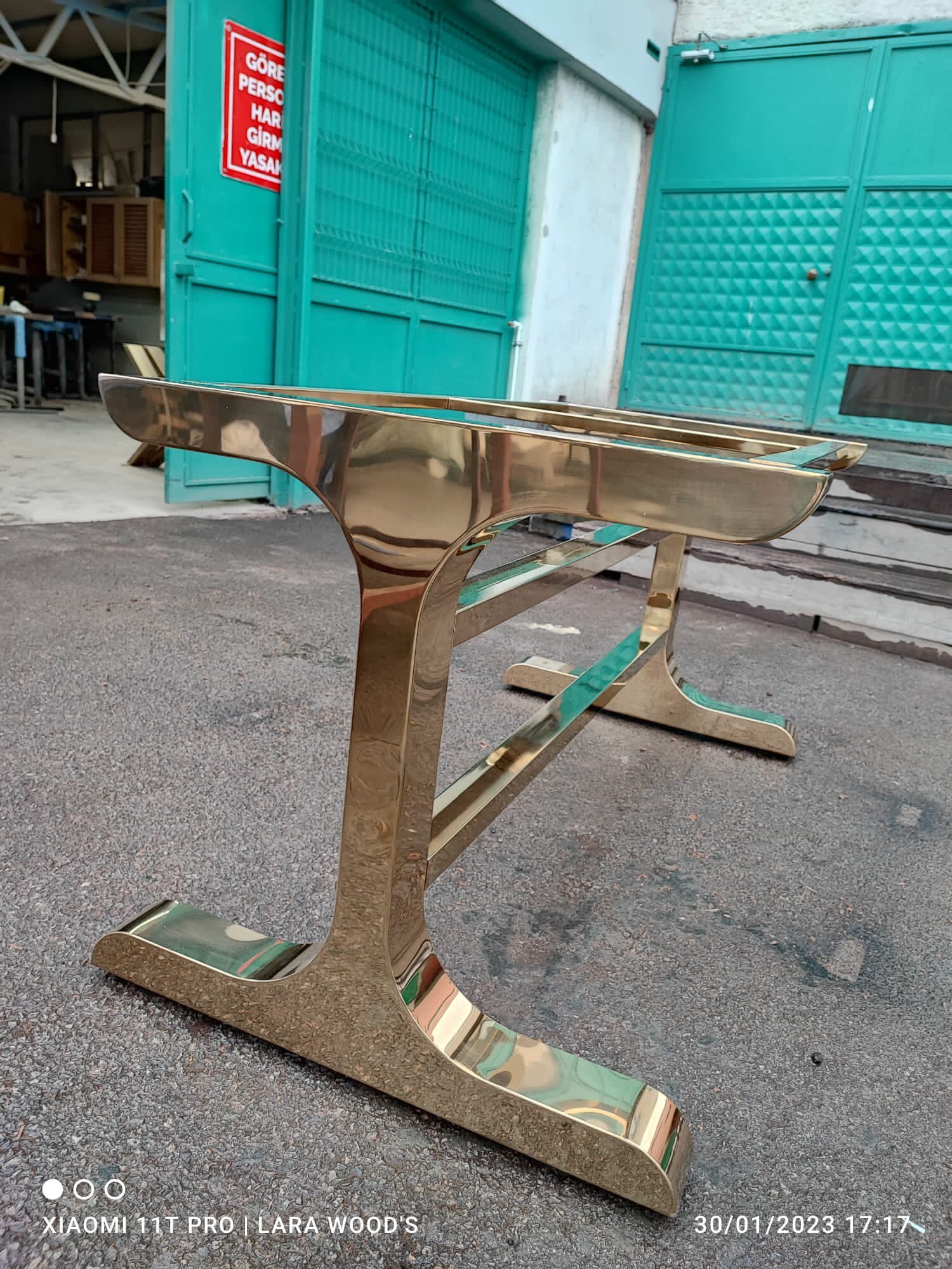 Stainless Steel Shiny Brass Gold Table Legs, Titanium Gold T Shape ...