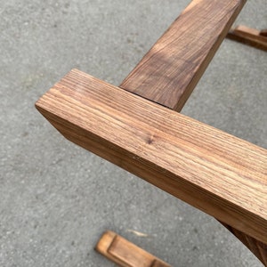 Solid Walnut Wood Table Legs, Unfinished Walnut Wood Table Legs, Raw ...