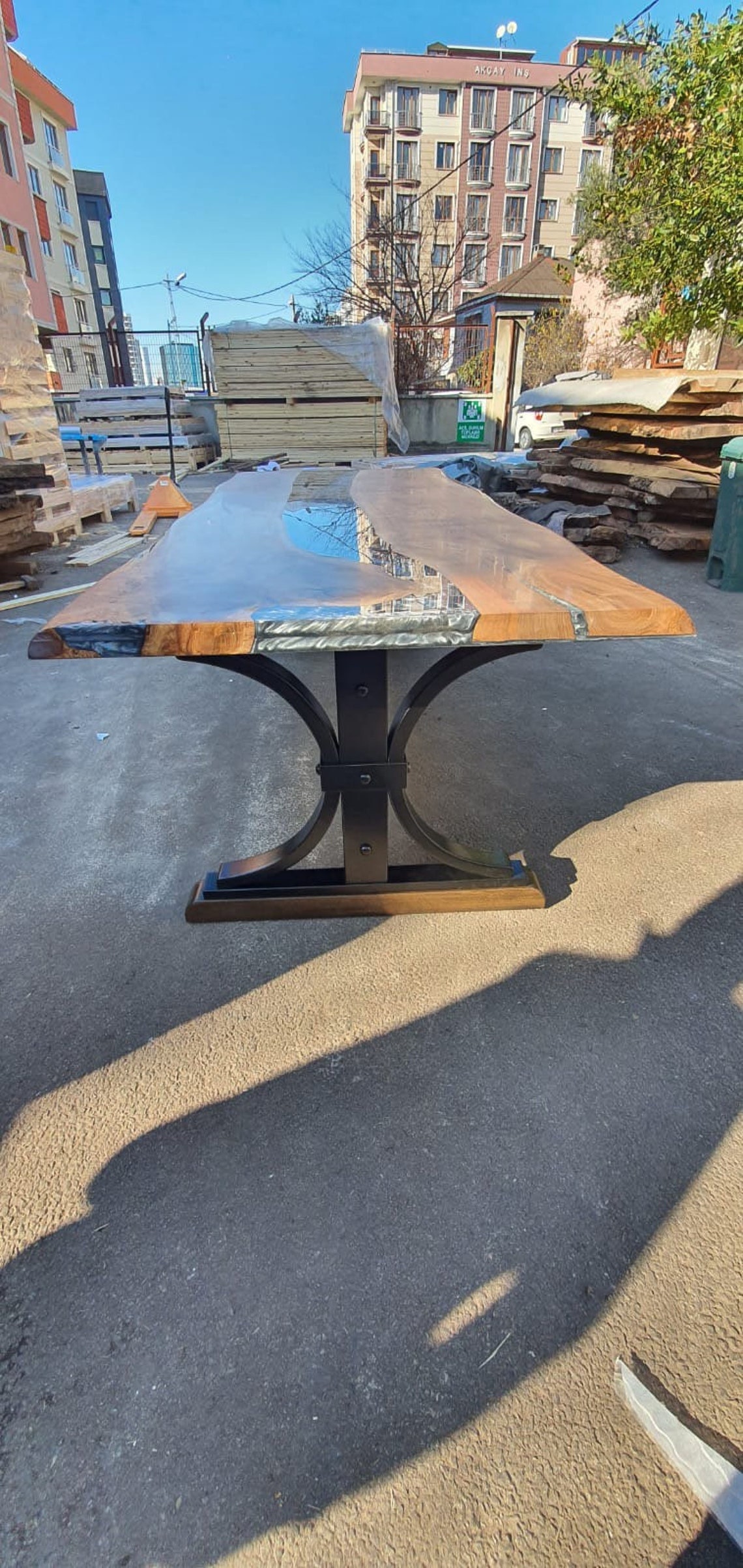 Rustic Wood Table Legs, Wooden Table Legs, Modern Table Base, Dining ...