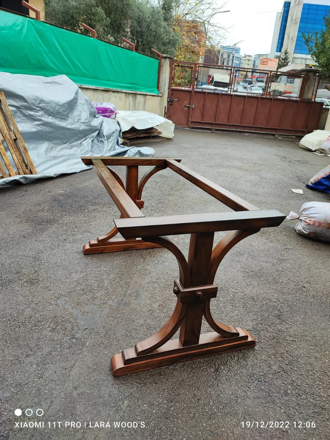 Cherry Wood Table Legs, Walnut Mahogany Wood Table Legs, Modern Table ...