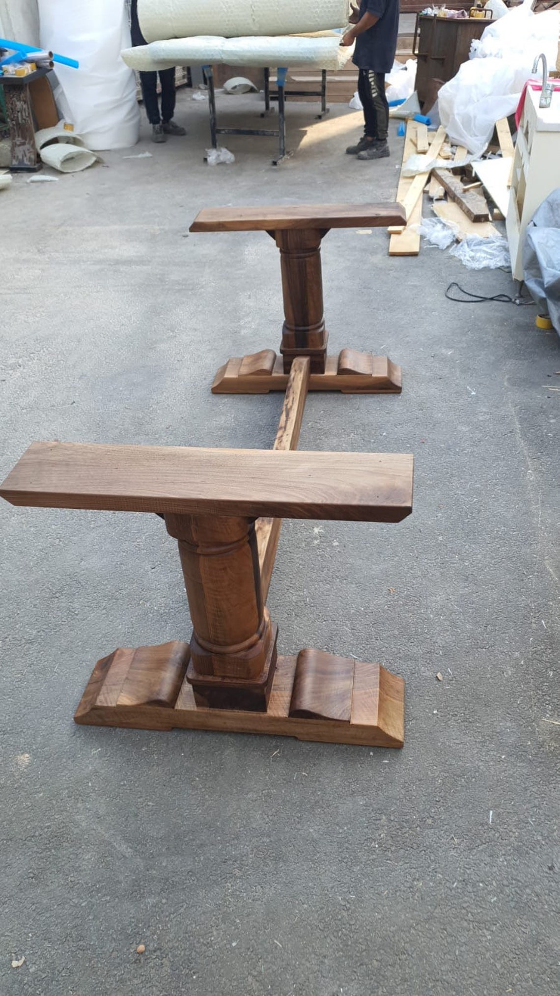 Rustic Trestle Wood Table Legs Wooden Table Legs Trestle - Etsy