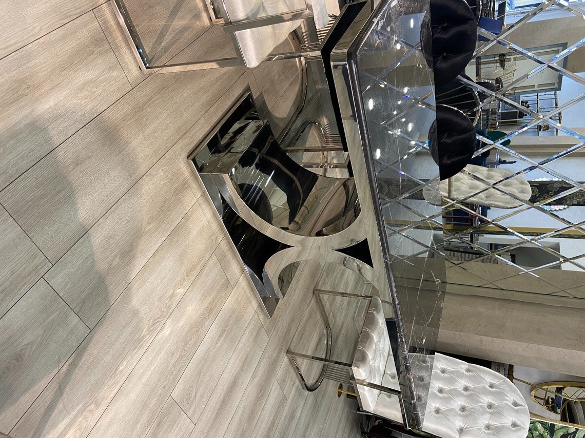 Custom Stainless Steel Polished Chrome Table Legs Metal Shiny - Etsy