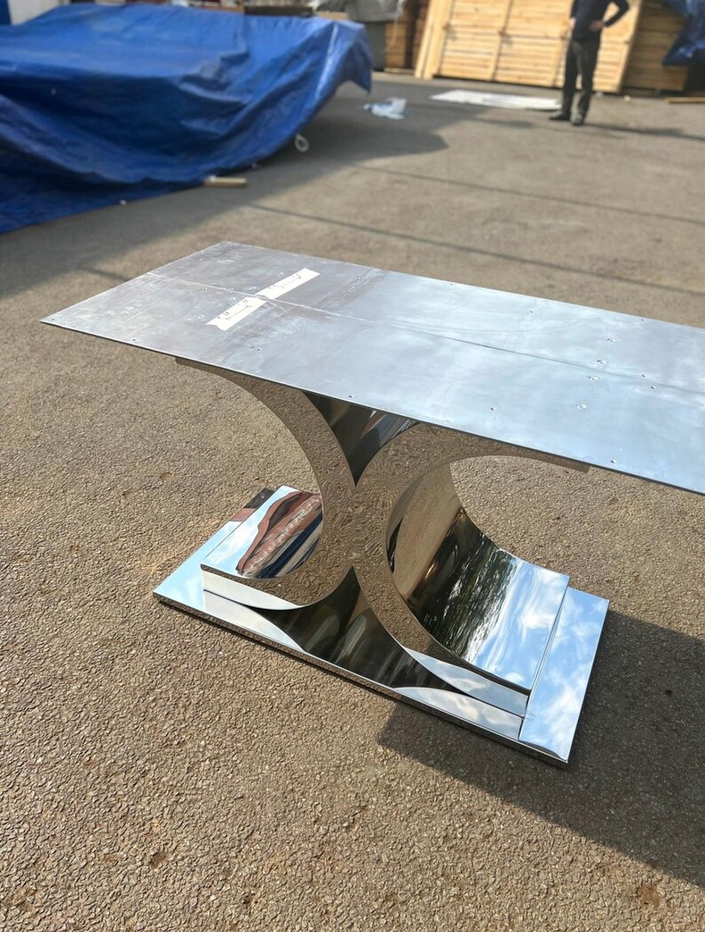 Custom Stainless Steel Polished Chrome Table Legs Metal Shiny - Etsy