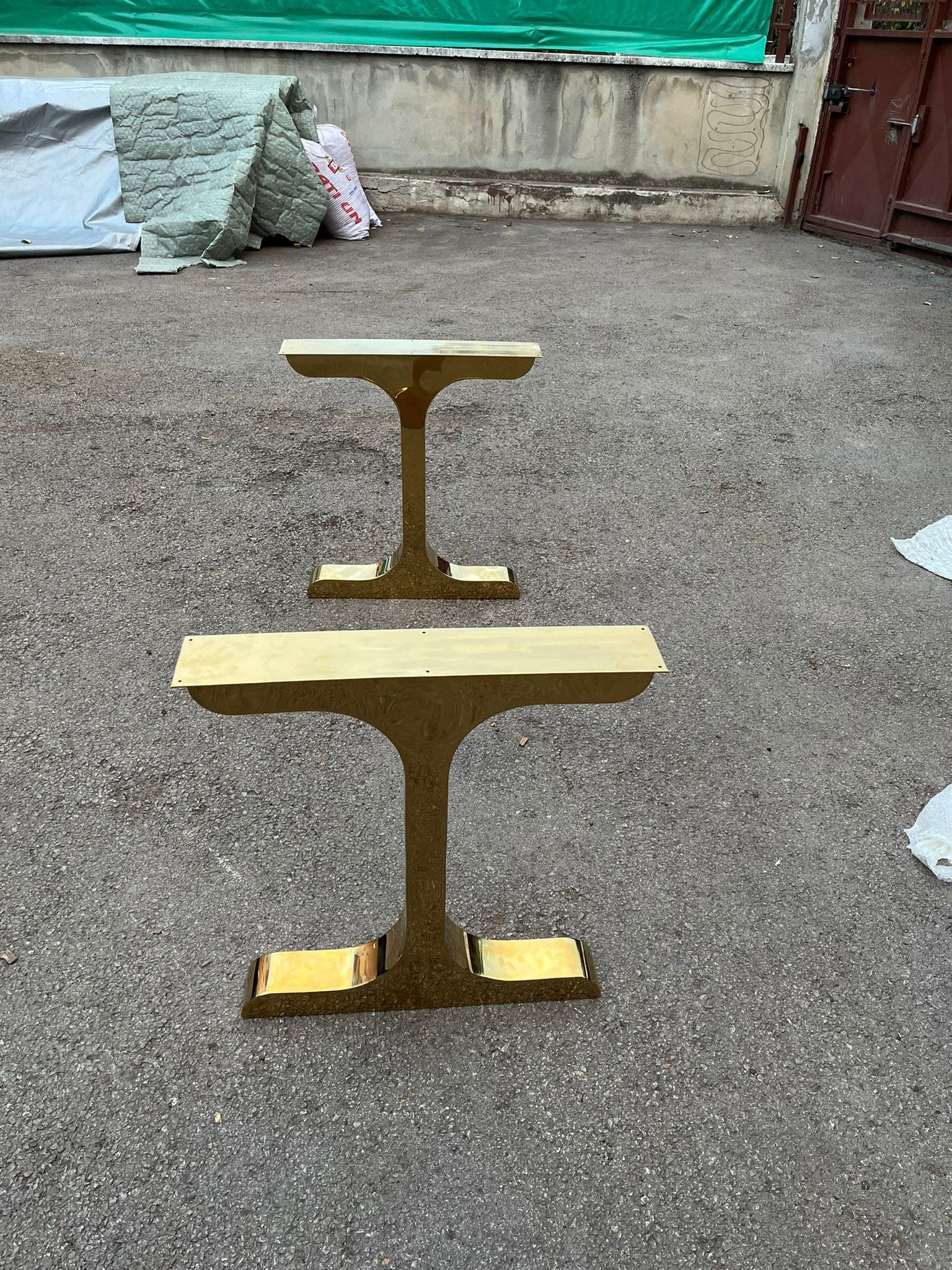 Custom Stainless Steel Shiny Gold Table Legs, Shiny Gold Metal Table ...