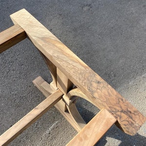 Unfinished Walnut Wood Table Legs, Raw Walnut Wood Table Legs, Modern ...