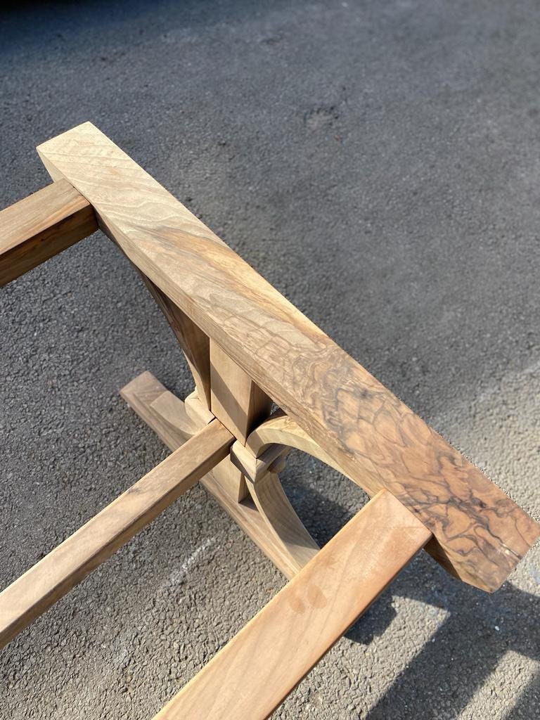 Unfinished Walnut Wood Table Legs, Raw Walnut Wood Table Legs, Modern ...