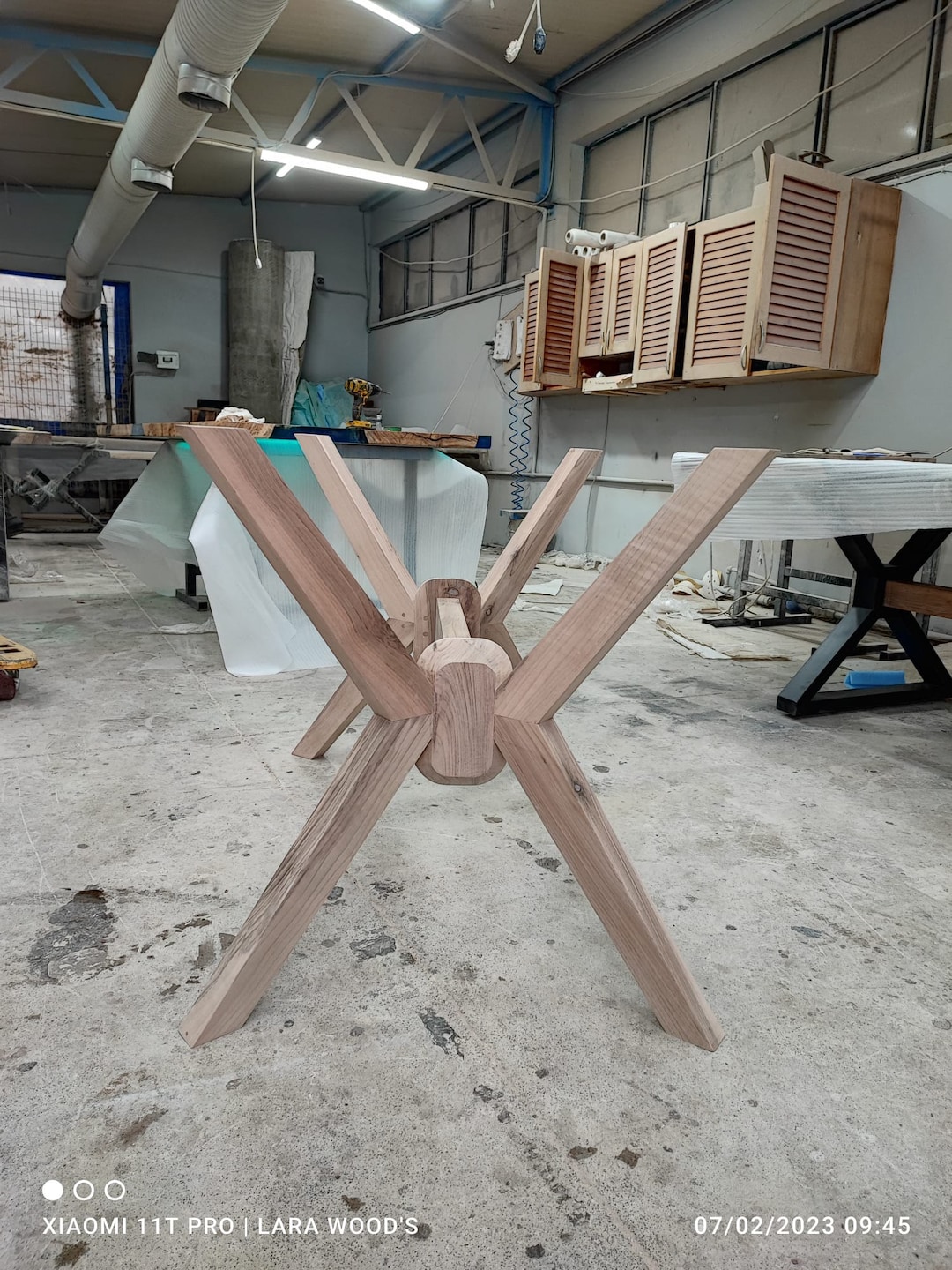 Rustic Walnut Table Legs, Wooden Table Legs, Modern Table Base, Dining ...