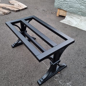 Rustic Wood Table Legs, Wooden Table Legs, Modern Table Base, Dining ...