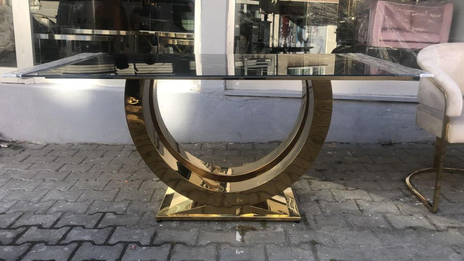 Stainless Steel Metal Shiny Gold Table Legs, Shiny Gold Metal Table ...
