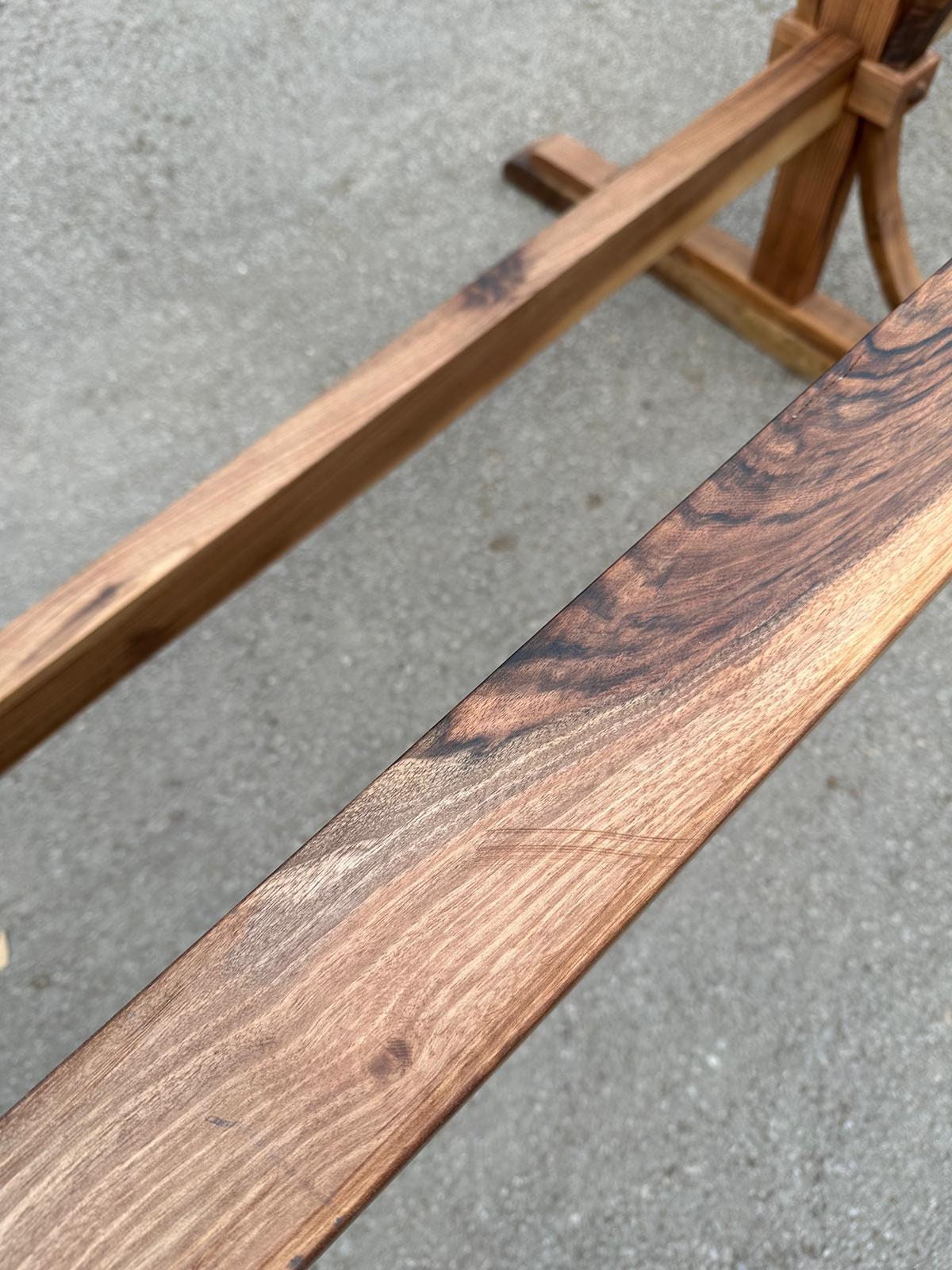 Solid Walnut Wood Table Legs, Unfinished Walnut Wood Table Legs, Raw ...