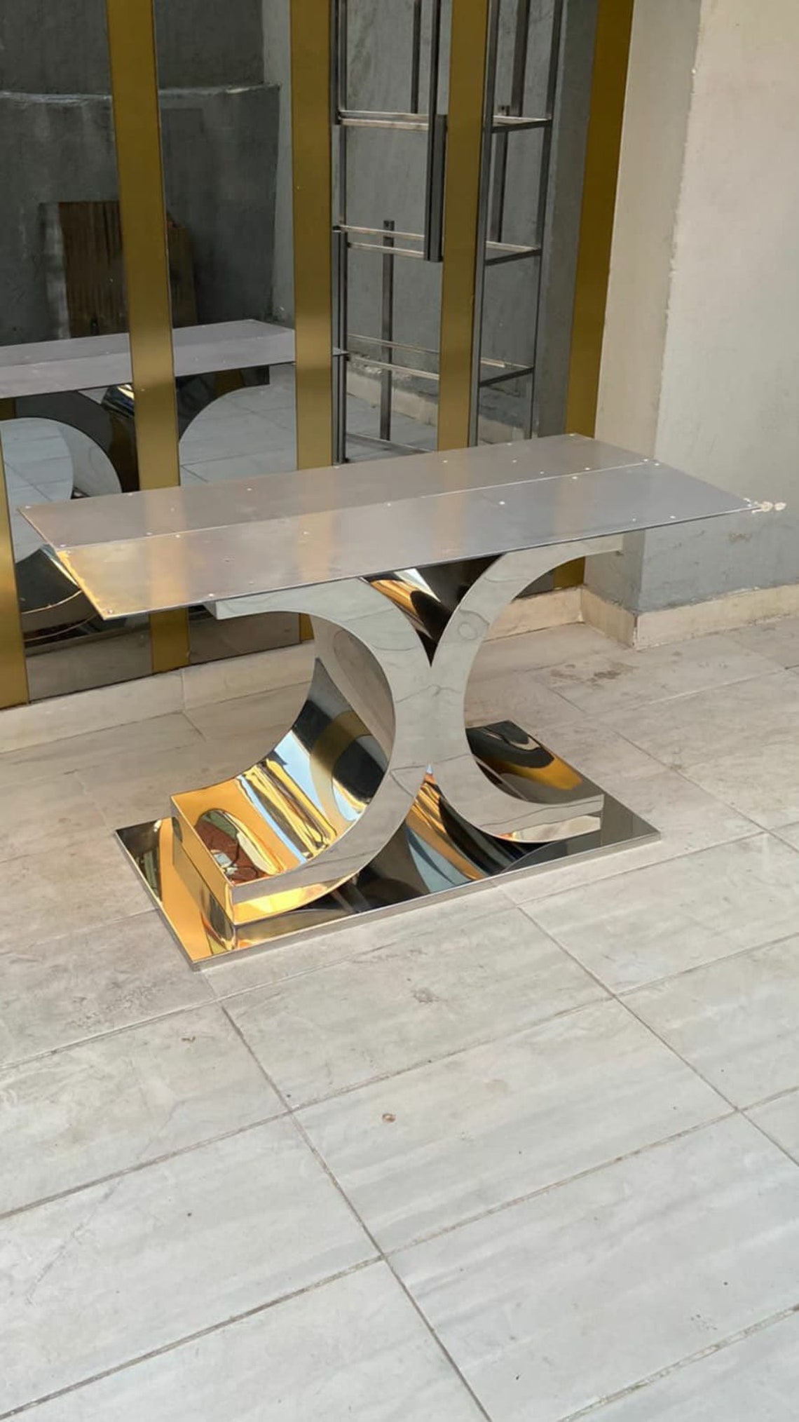 Custom Stainless Steel Polished Chrome Table Legs Metal Shiny - Etsy