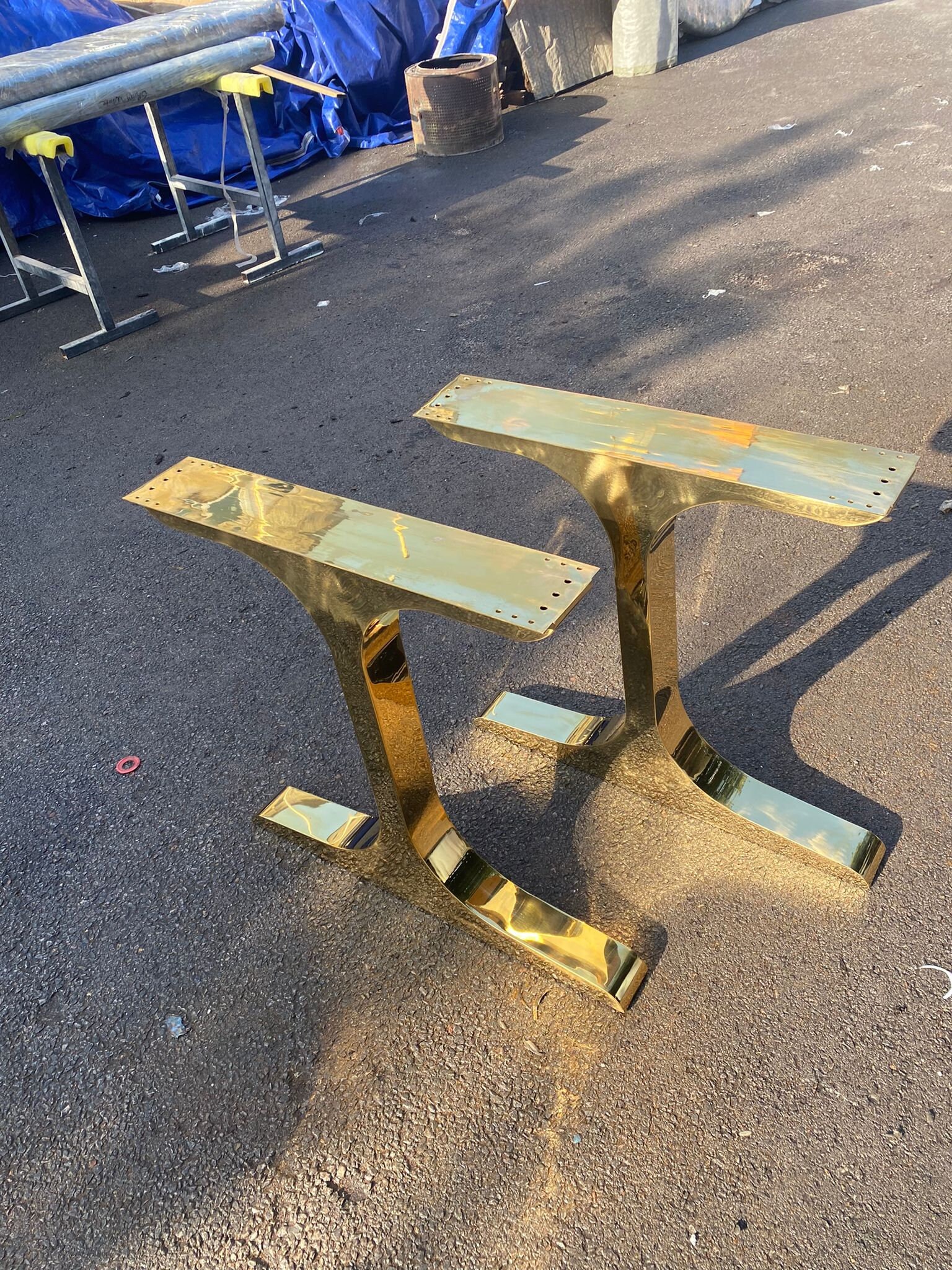 Custom Stainless Steel Shiny Gold Table Legs, Shiny Gold Table Legs ...