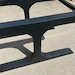 Black T Shape Steel Table Legs, Metal Table Legs, Modern Design Table ...