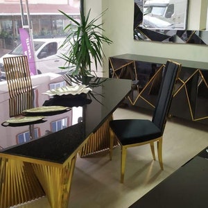 Custom Stainless Steel Gold Table Legs, Custom Table Base for Marble ...