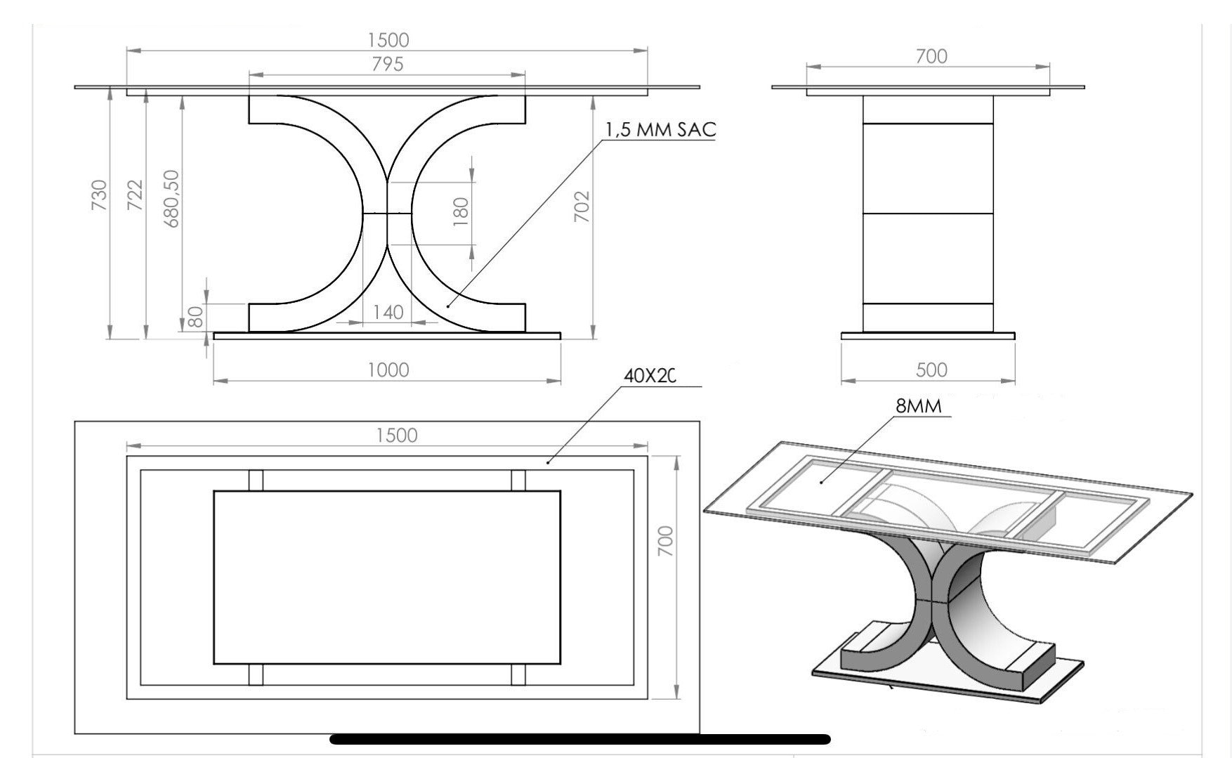 Custom Stainless Steel Polished Chrome Table Legs, Shiny Metal Table ...