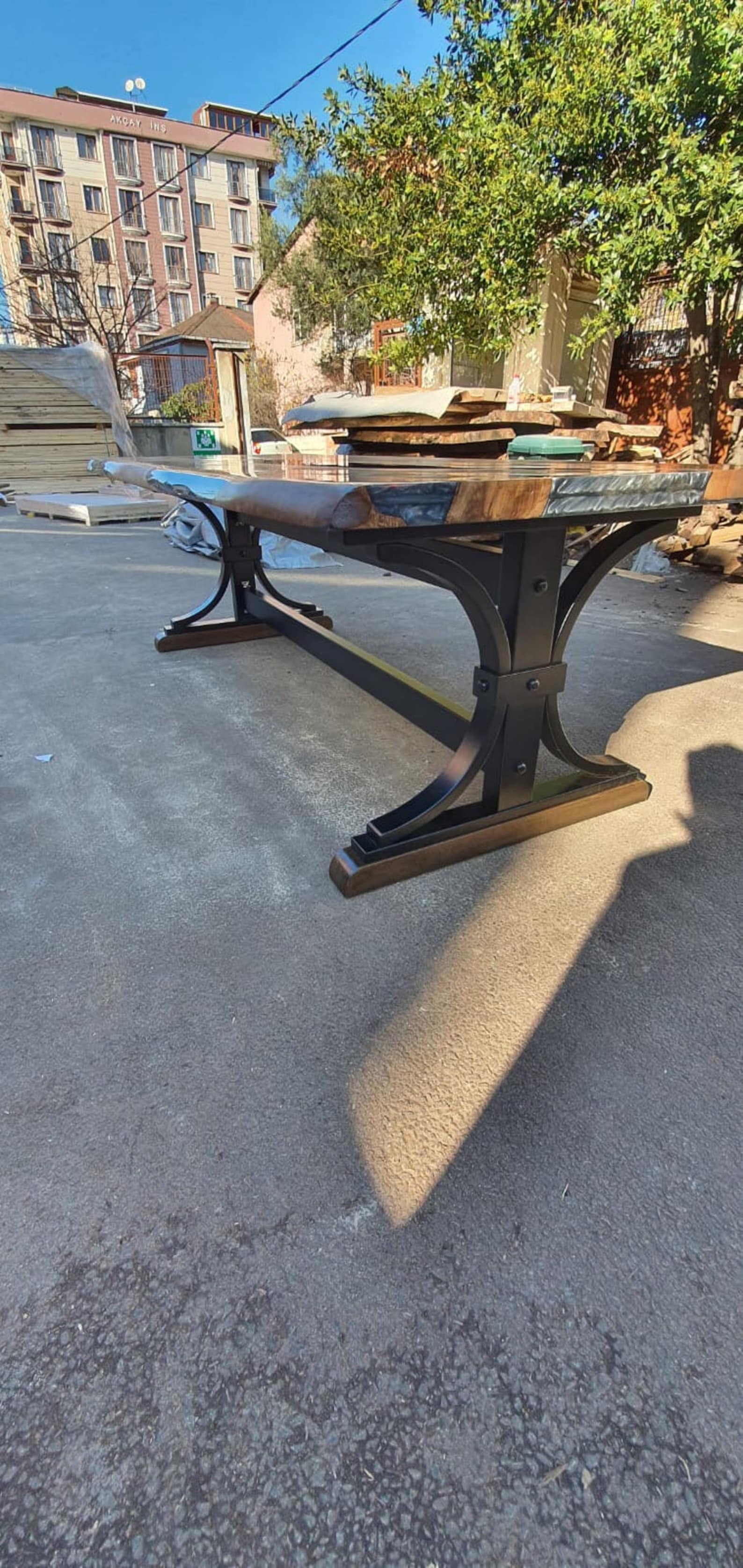 Rustic Wood Table Legs, Wooden Table Legs, Modern Table Base, Dining ...