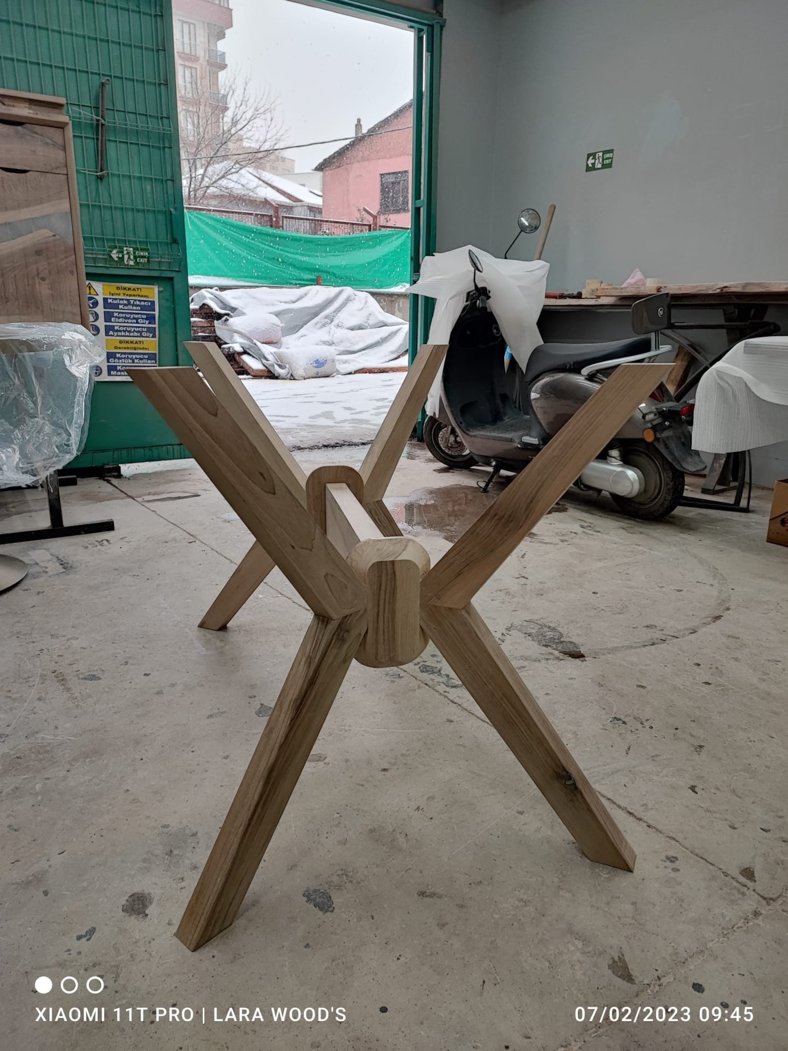 Rustic Walnut Table Legs, Wooden Table Legs, Modern Table Base, Dining ...