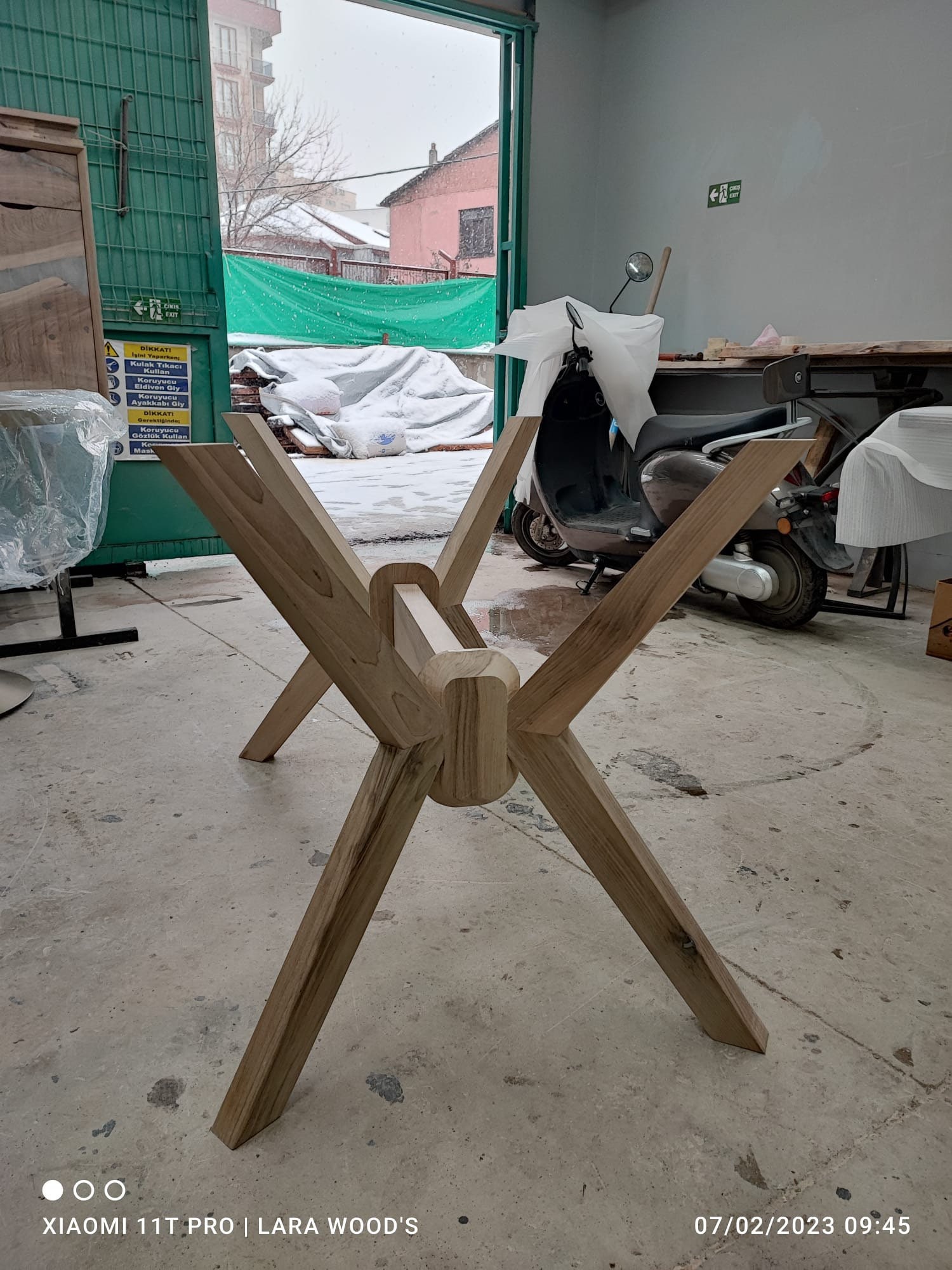 Rustic Walnut Table Legs, Wooden Table Legs, Modern Table Base, Dining ...