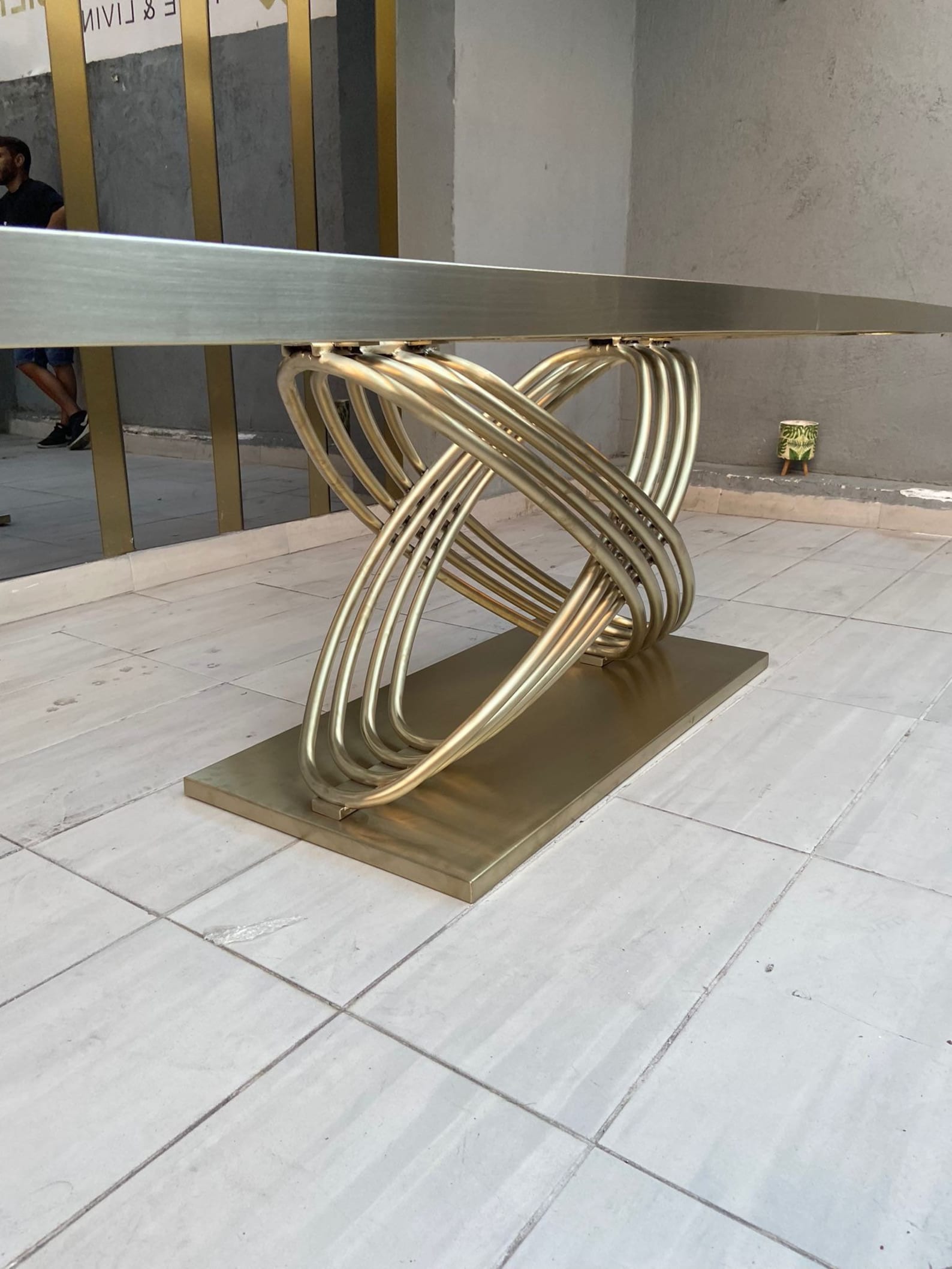 Stainless Steel Matte Brass Gold Table Legs, Matte Gold Table Legs ...