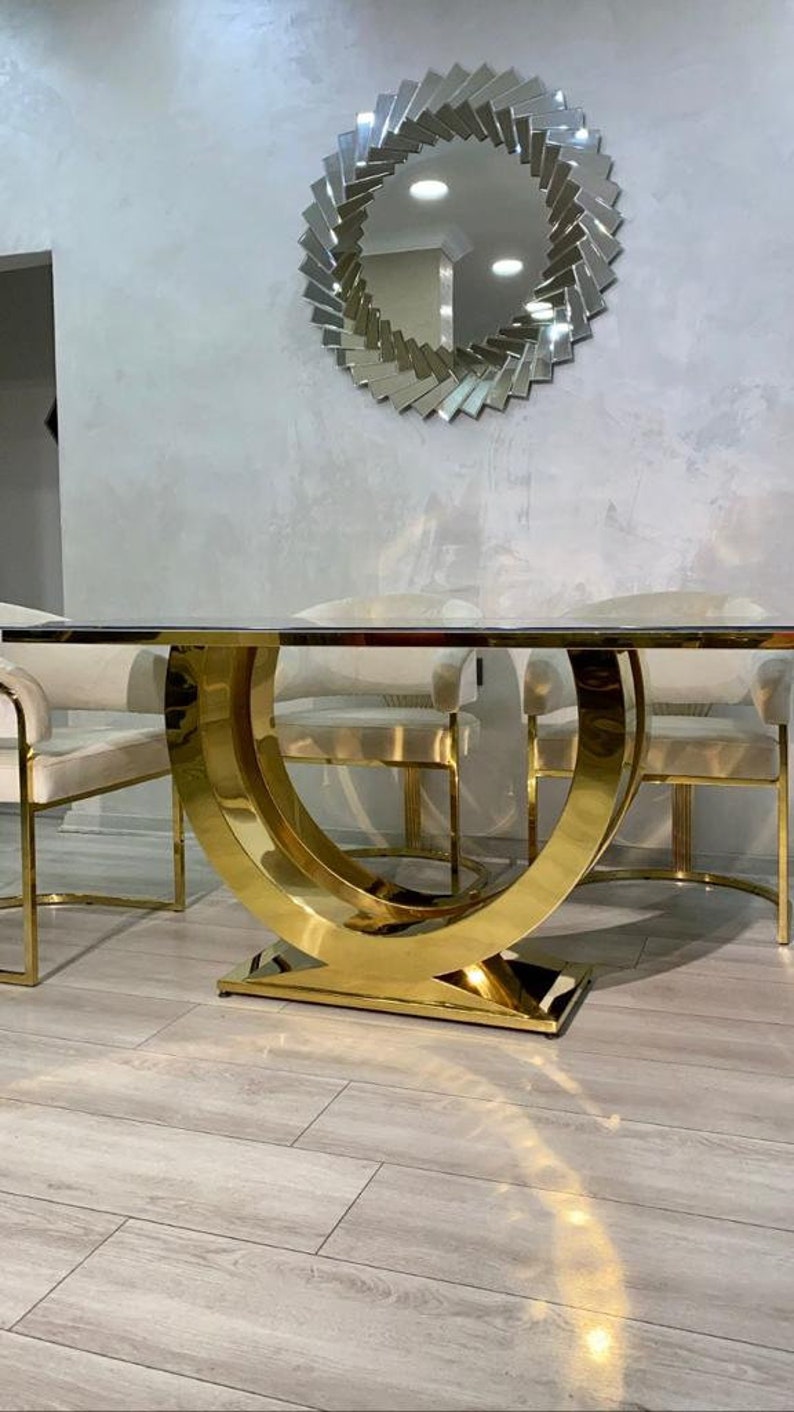 Stainless Steel Metal Shiny Gold Table Legs Shiny Gold Metal - Etsy