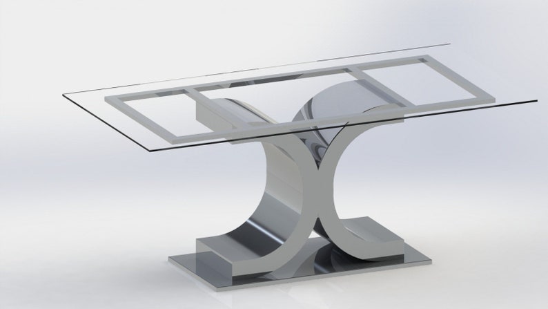 Custom Stainless Steel Polished Chrome Table Legs, Shiny Metal Table ...