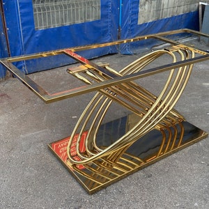 Stainless Steel Shiny Gold Table Legs, Metal Shiny Gold Table Legs ...