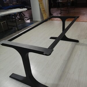 Black T Shape Steel Table Legs Metal Table Legs Modern | Etsy