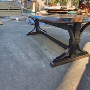 Rustic Wood Table Legs, Wooden Table Legs, Modern Table Base, Dining ...