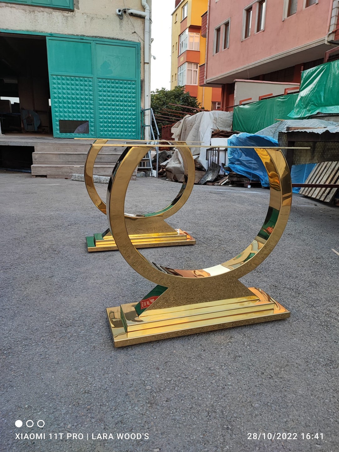 Stainless Steel Metal Shiny Gold Table Legs, Shiny Gold Metal Table ...